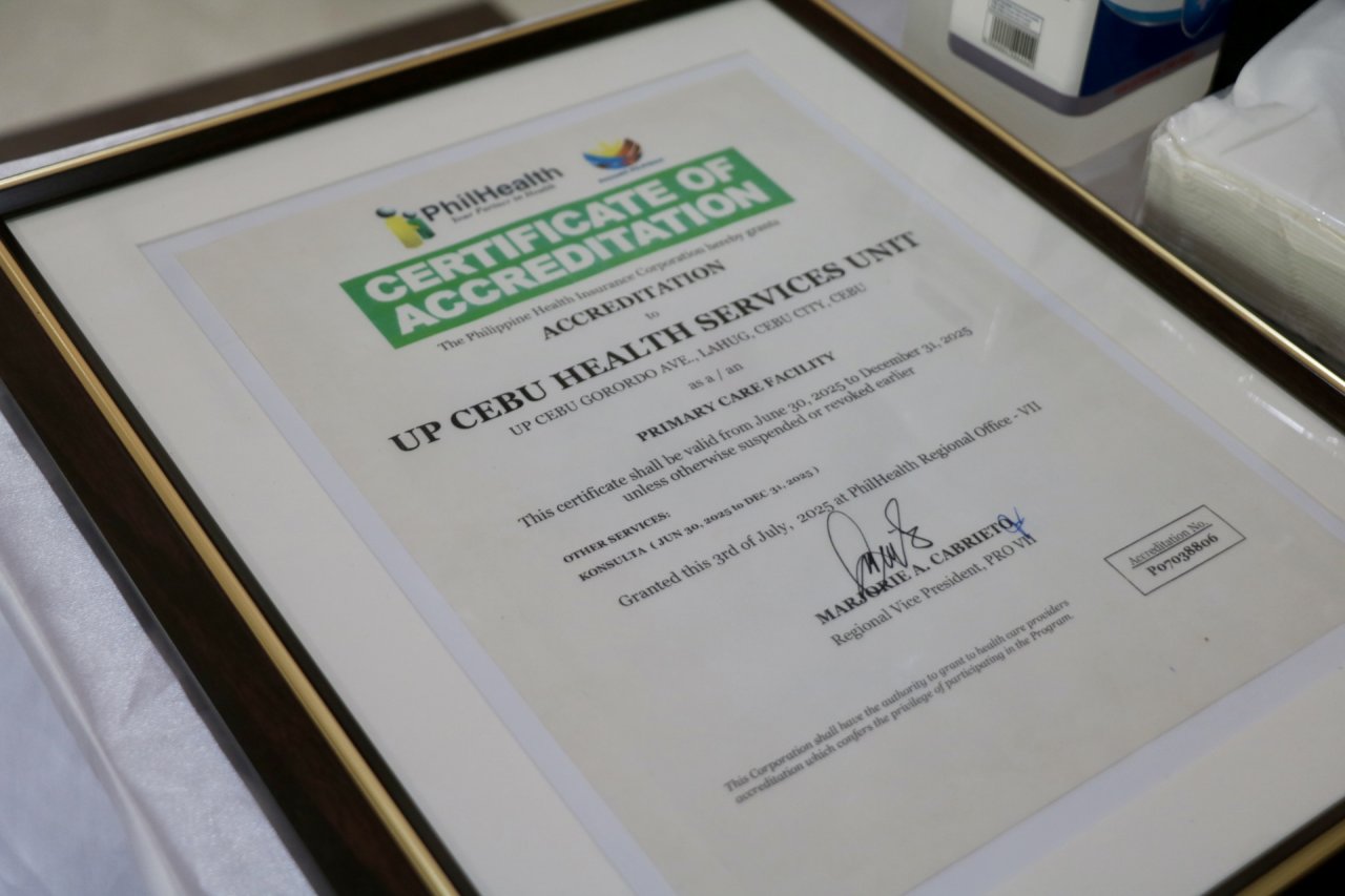 UP Cebu first SUC accredited for PhilHealth Konsulta in Visayas ...
